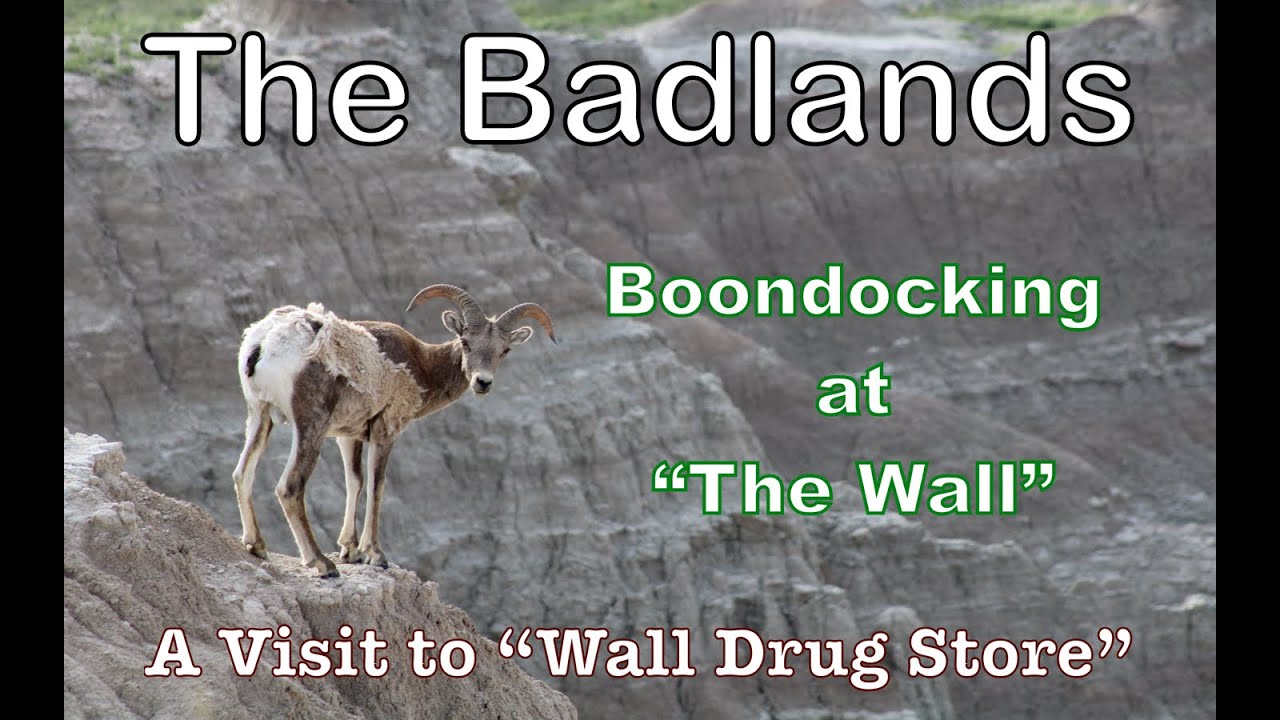 The Badlands - Wall Drug Store - BLM Boondocking at “The Wall" - YouTube