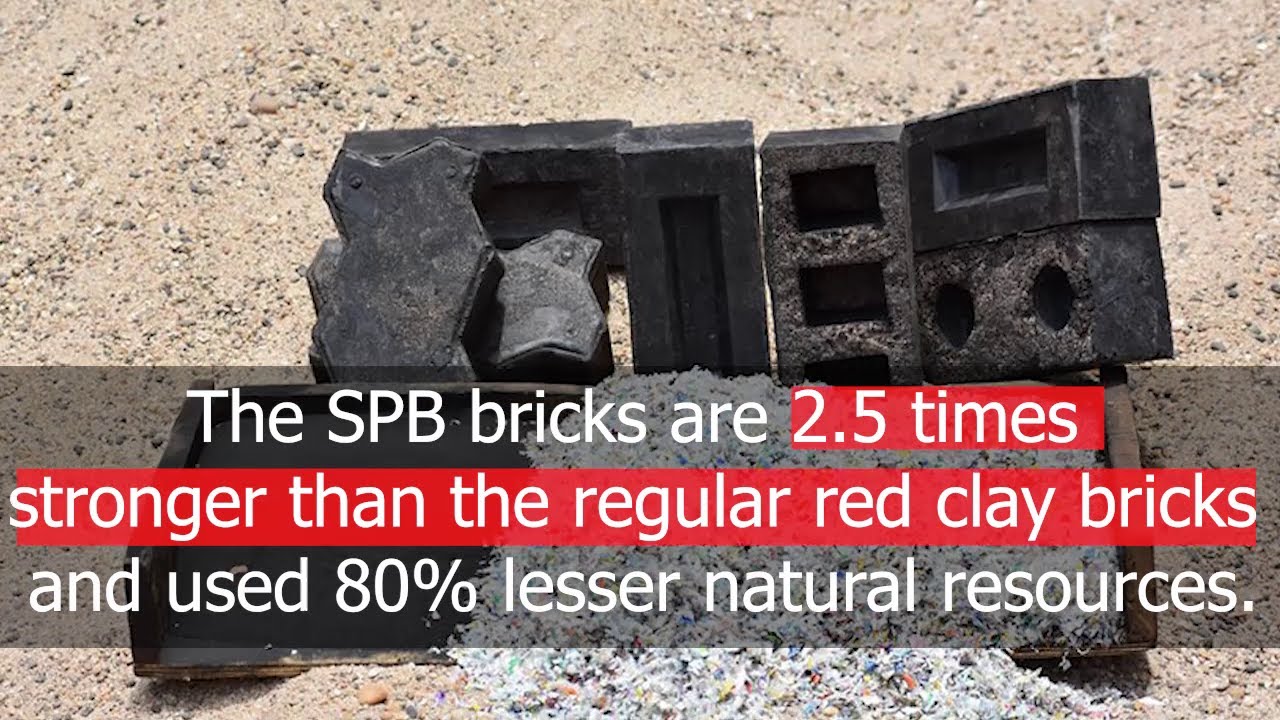 Silica Plastic Block- 2.5 times stronger than clay bricks| Sustainable ...