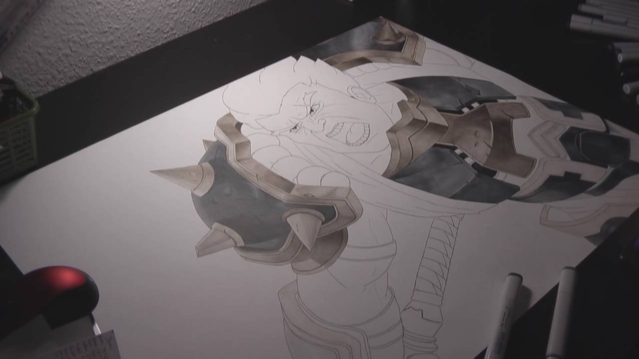 [Speed drawing] Darius - part 4 - YouTube