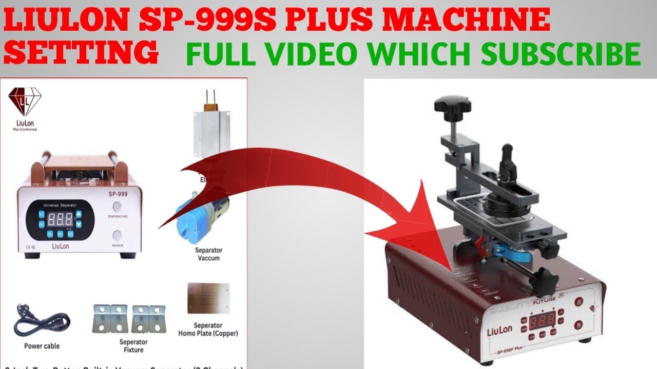 Liulon SP-999F Plus Setting😱||How to Liulon SP-999F Plus Fitting😱# ...
