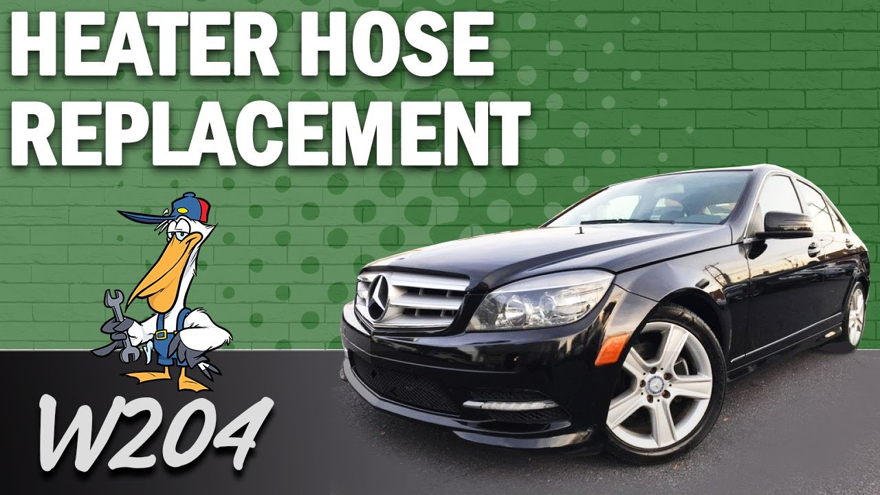 Mercedes-Benz W204 C-Class Heater Hose Replacement - YouTube