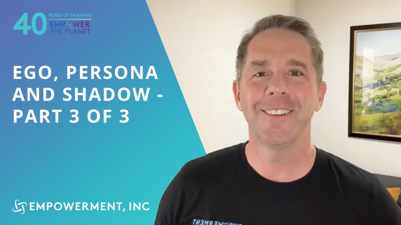 Ego, Persona and Shadow - Part 3 of 3 - YouTube