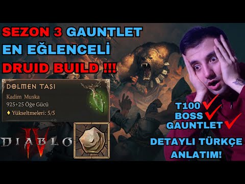 En Eğlenceli Druid Buildi "Shred Boulder" - Gauntlet Build! Diablo 4 ...