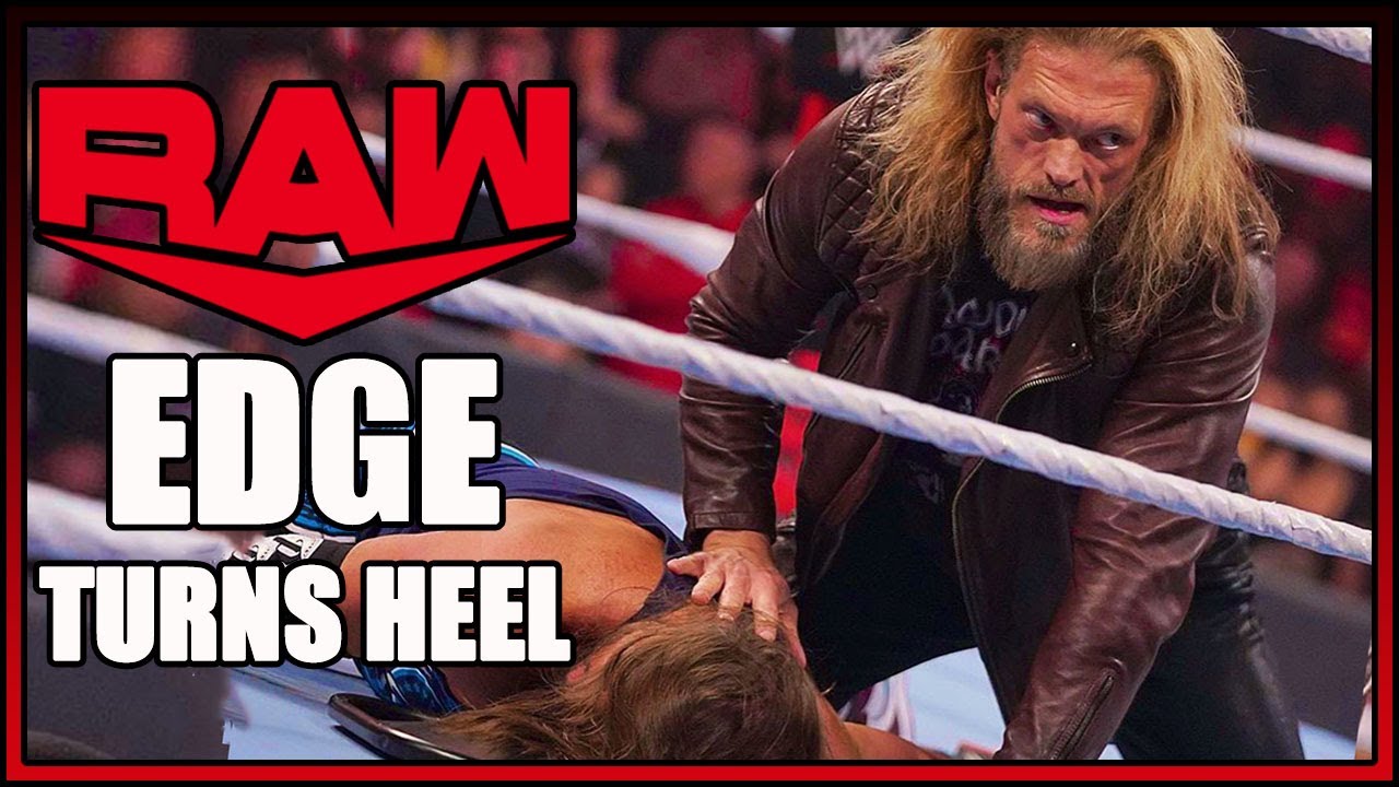 Edge Viciously Attacks AJ Styles On WWE RAW - Edge Heel Turn Reaction ...