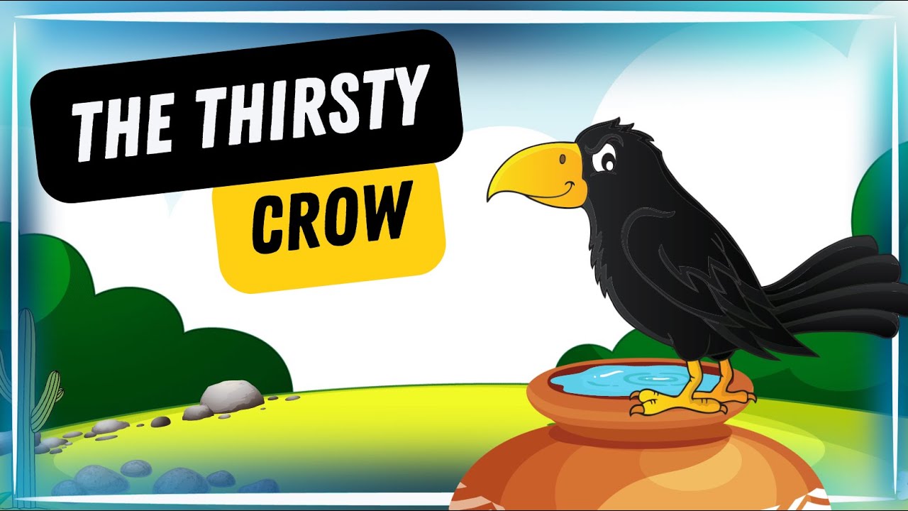 The Thirsty Crow Story in English | Moral Story for Kids | Bedtime ...