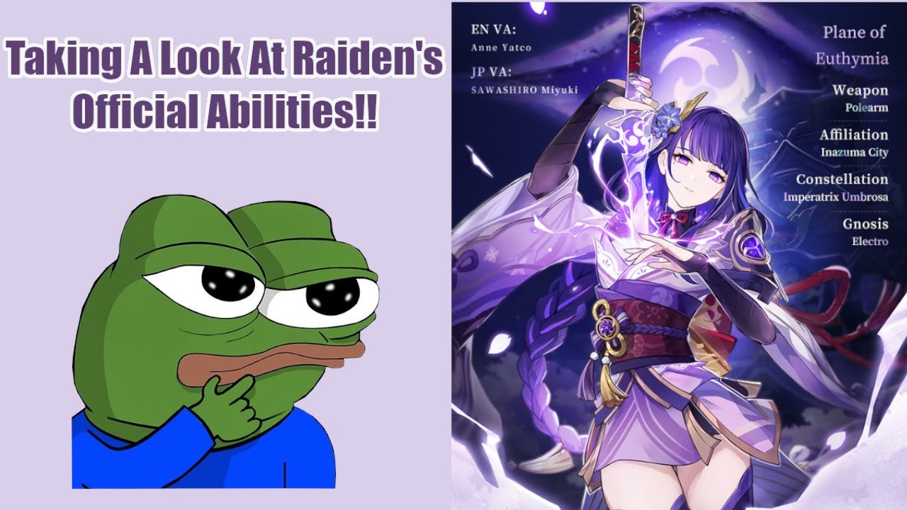 Raiden Shogun's Abilities! She's A Support? DPS? Battery?? - YouTube