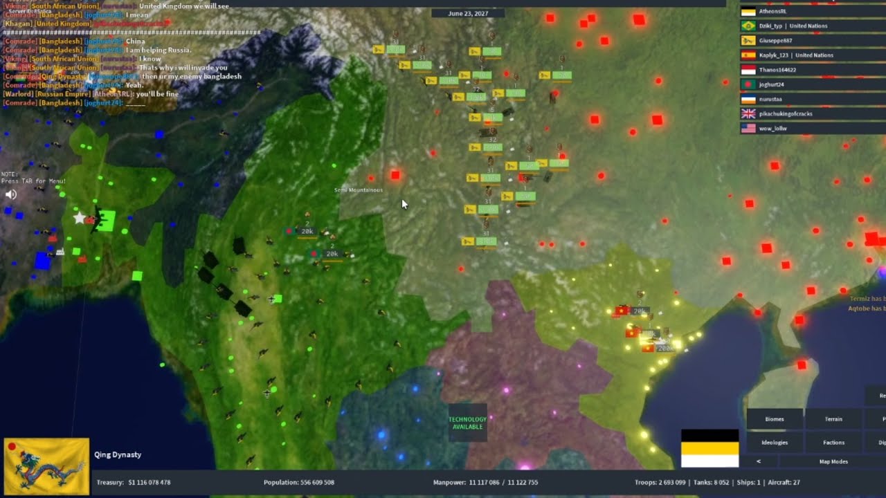 China Wins Alone WW3 against USA , Russian Empire , India , Bangladesh ...