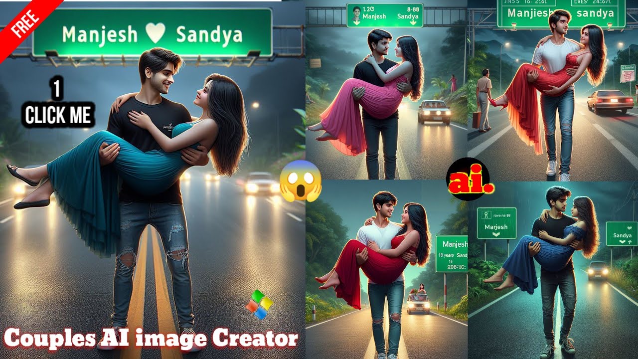 😱🤫couples AI image editing/bing image creator! couple name image edit ...