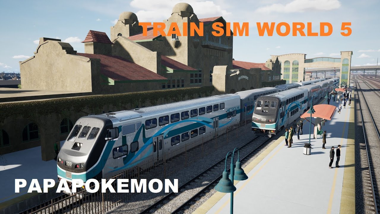 TRAIN SIM WORLD 5 016 scénario CHEMIN DE COURSE VOITURE PILOTE MP36 SAN ...