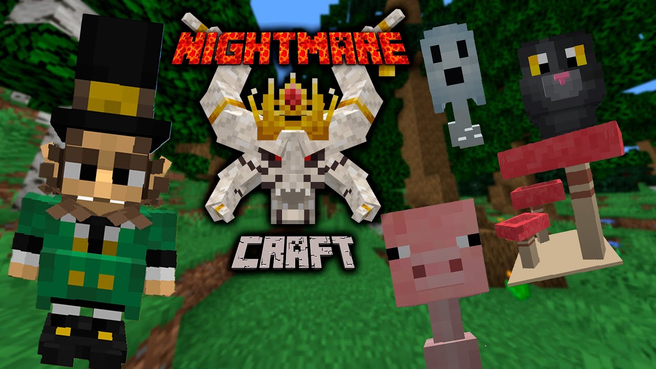 ГРИБЫ И ЛЕПРЕКОНЫ В МАЙНКРАФТ Прохождение мода Nightmare Craft ...