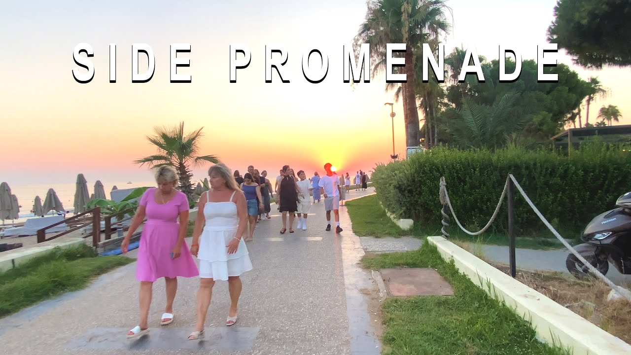 Side Promenade am Abend. 23 Juli Türkei 2025 🥰🇹🇷 #sideturkey #kumköy # ...