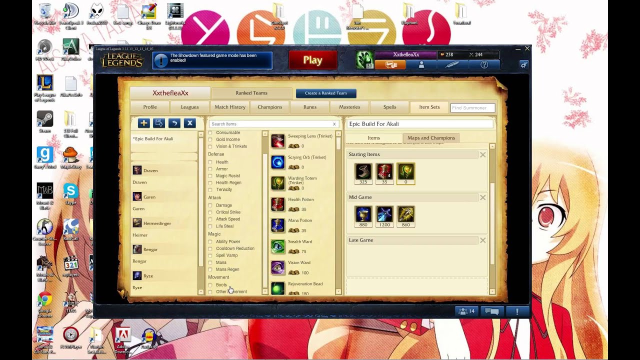 League of Legends - How to create item sets - YouTube