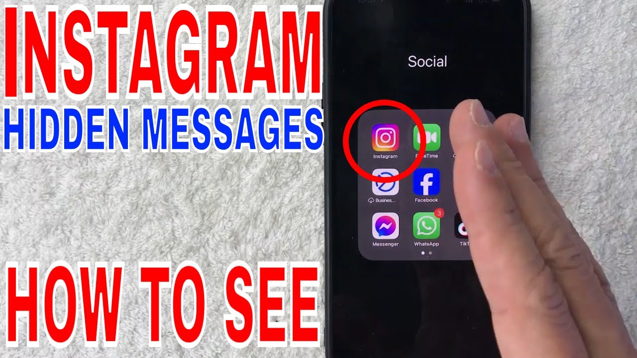How To See Instagram Hidden Message Requests 🔴 - YouTube