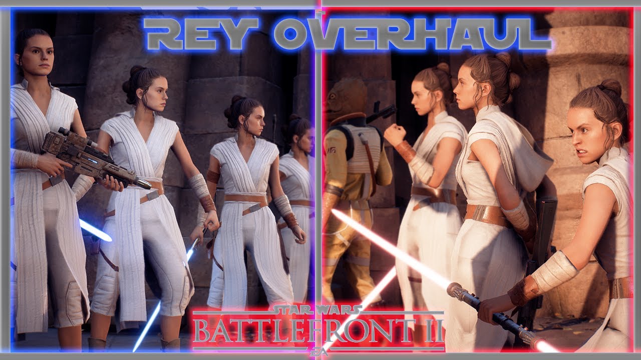 Battlefront 2: Rey Hero Replacer Mod - YouTube