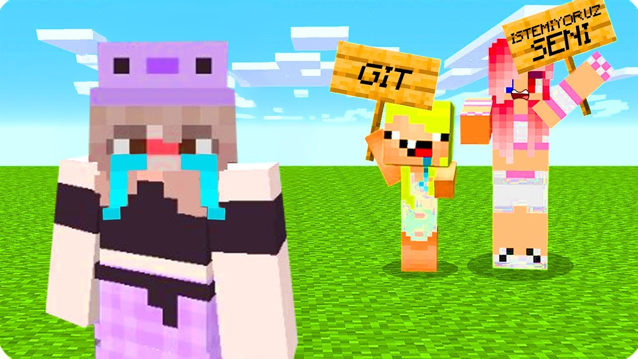 OKULDAKİ ARKADAŞ GRUBUM BENİ DIŞLADI MİNECRAFT BROOKHAVEN RP #minecraft ...