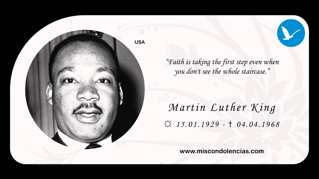 In Memory of Martin Luther King, Jr - YouTube