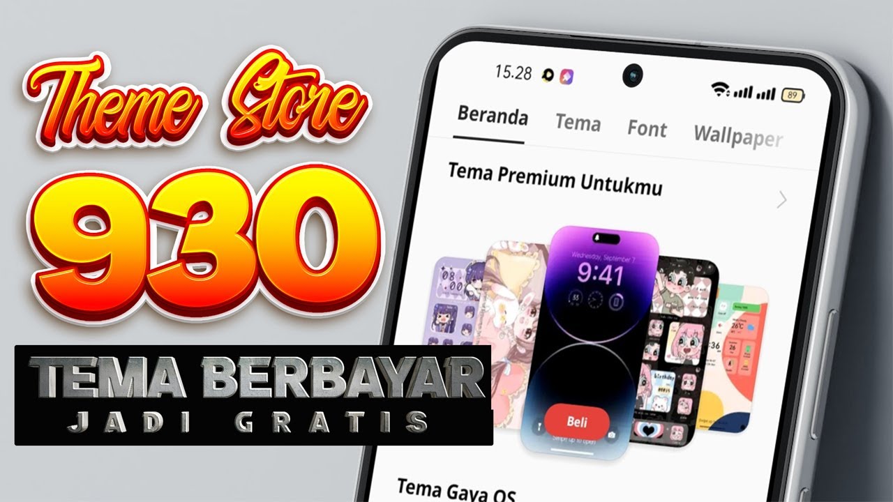 Theme Store Oppo 9.3.0 Cara Buat Tema Jadi Gratis - YouTube