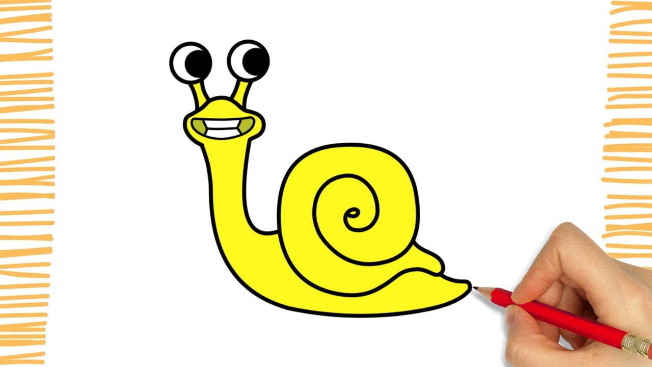 Como dibujar a ZEPHYR SNAIL I GARDEN OF BANBAN 2 I paso a paso - YouTube