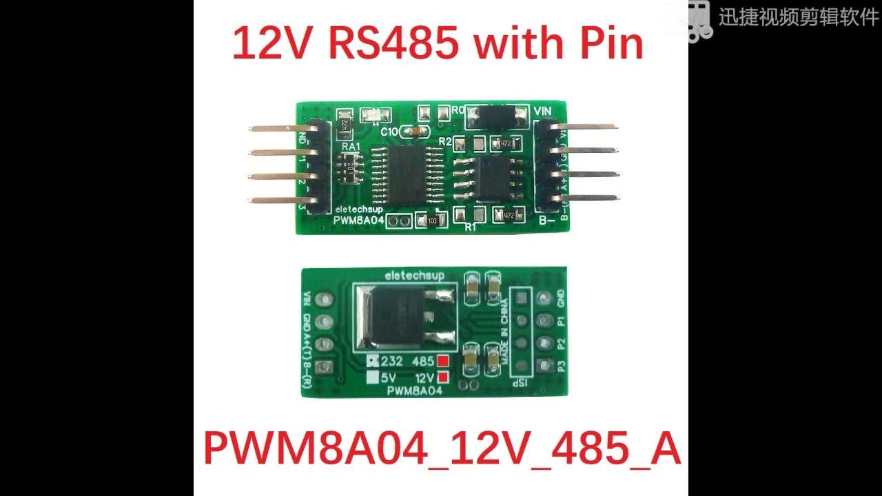 PWM8A04 cheap modbus rtu Lightweight control of cheap Modbus RTU components using Python - YouTube