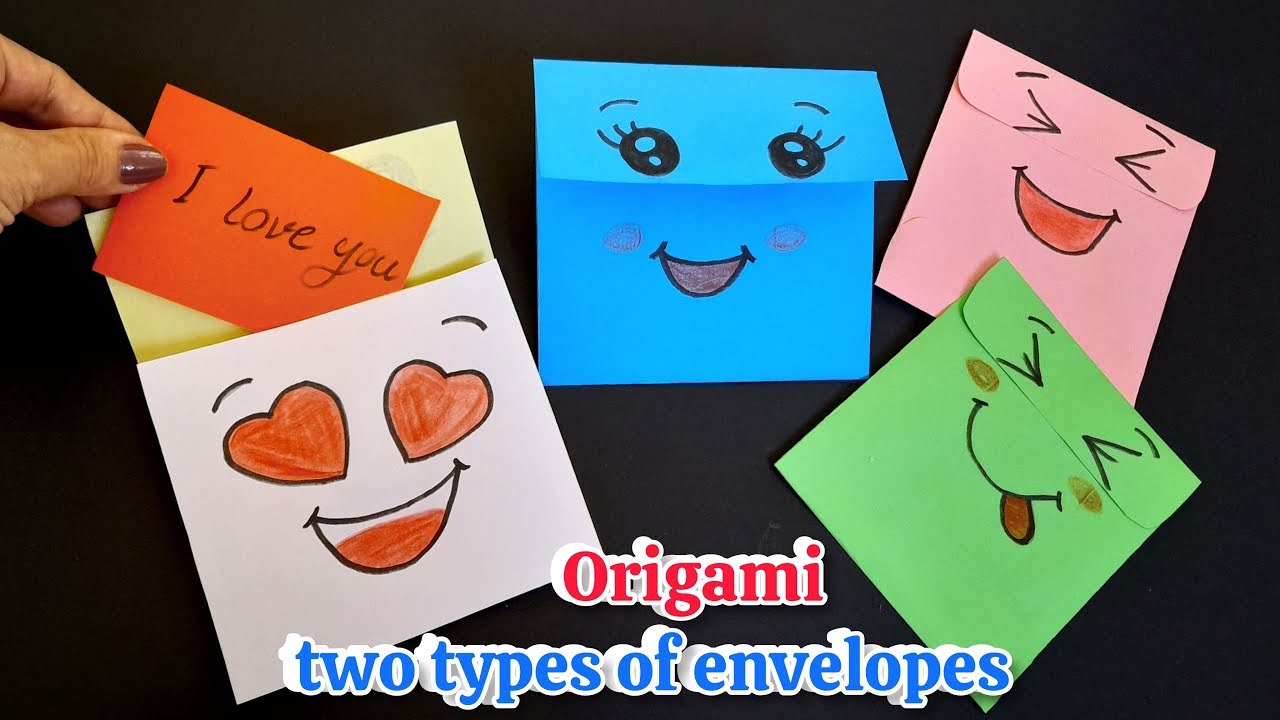 Origami two types of envelopes|How to make origami two types of envelopes very easily and ...