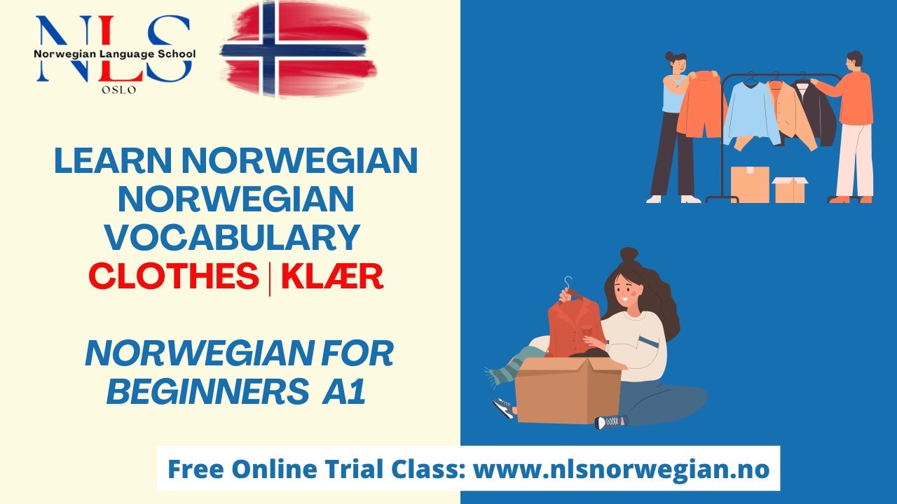 Learn Norwegian | Norwegian Vocabulary | Clothes | Klær | Episode 185 ...