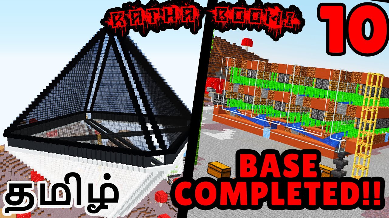 Minecraft Tamil SMP #10 (Completing the BASE )RathaBOOMI || தமிழ் ...