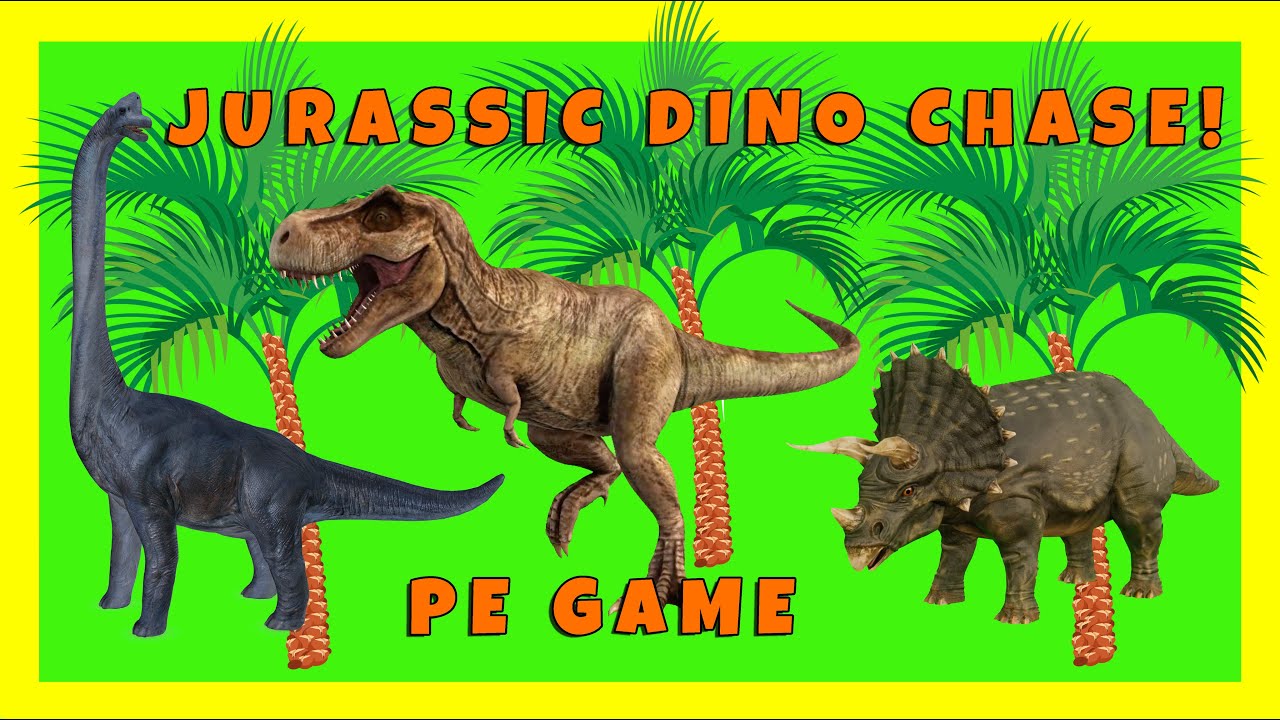 Jurassic PE Game - Dinosaur Chase - YouTube