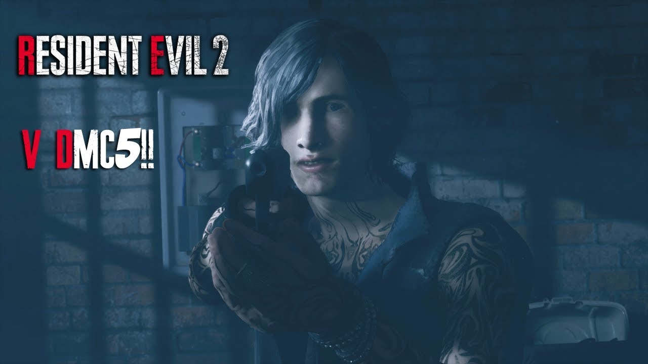 RESIDENT EVIL 2 REMAKE, LEON AS V DMC5! (RE2R PC MODS) - YouTube