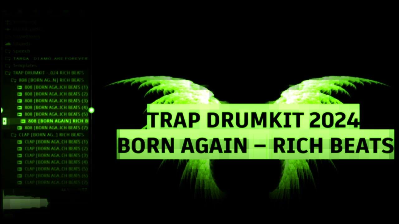 [FREE] TRAP DRUM KIT 2024 - "BORN AGAIN" - YouTube