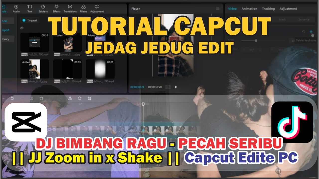 TUTORIAL JEDAG JEDUG CAPCUT DJ BIMBANG RAGU - PECAH SERIBU || JJ Zoom ...