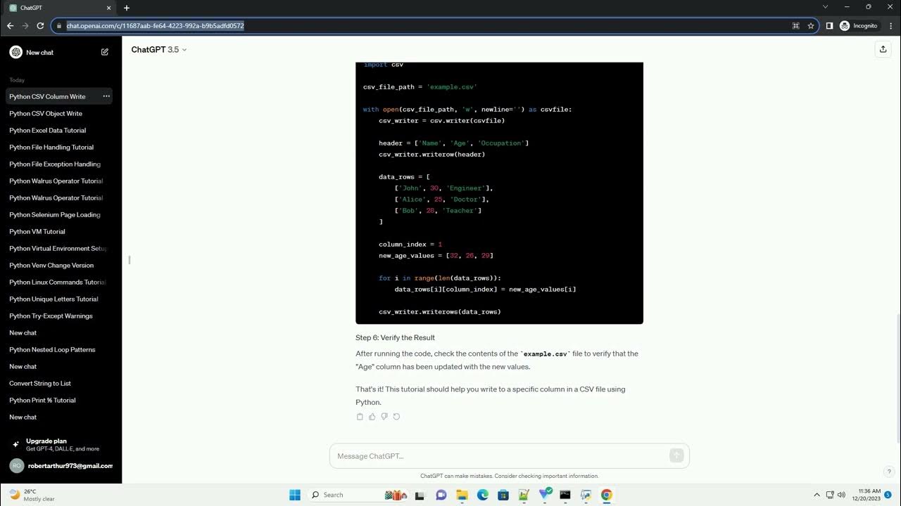 Python Write To Csv Column YouTube python-write-to-csv-column-youtube
