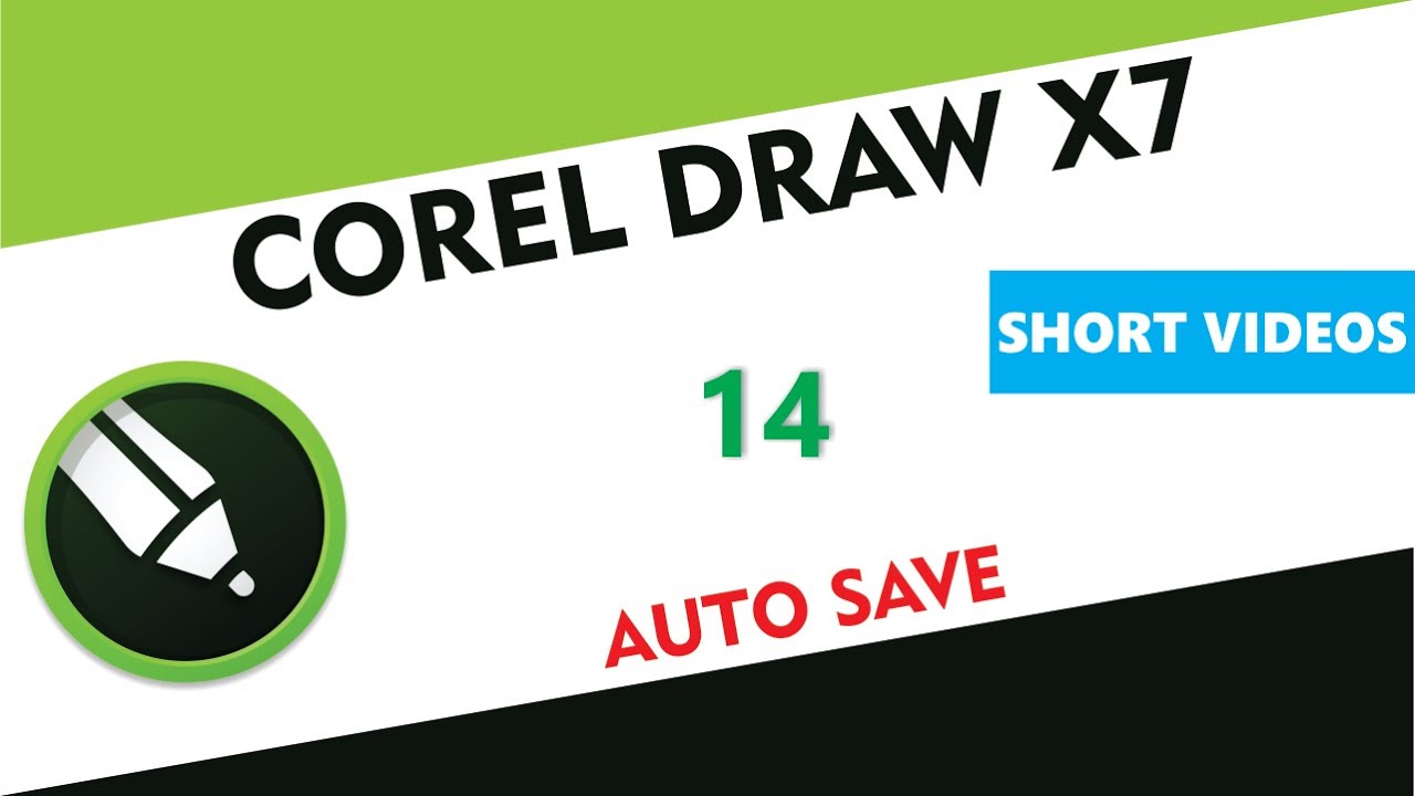 Auto Save - Corel Draw X7/X9 - Tutorial 14 - Short Videos - YouTube