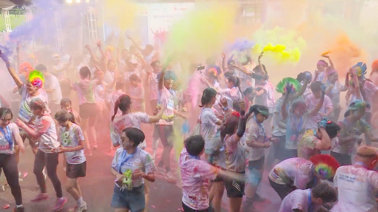 Những hoạt động vui nhộn và đầy sắc màu ở giải chạy Color run Ecolakes ...