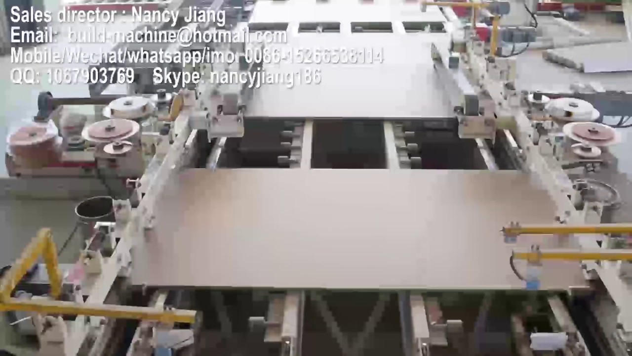 gypsum board machine, paper faced plaster board machine line, gypsum ...