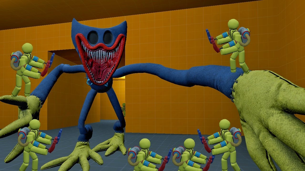 [New]Players try to Survive HUGGY WUGGY in Underground Maze | Poppy ...