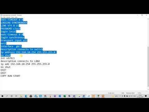 Configuring SSH and Telnet on a Cisco Router. - YouTube