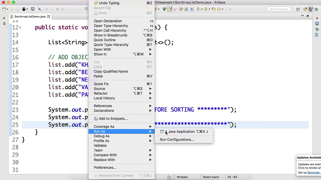 Day 10 Sort An Arraylist Of String In Java Collection Youtube 0257