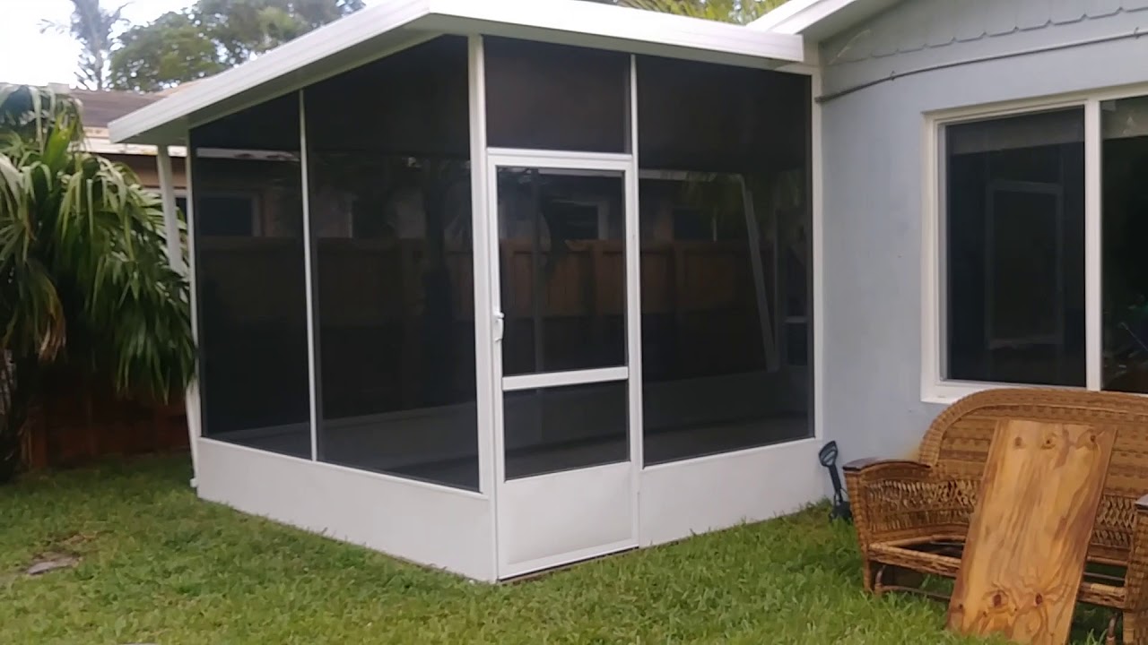 Insulated screen enclosure - YouTube