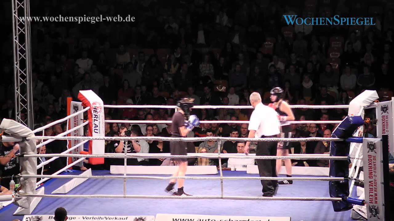 Dessauer Boxnacht 2014 - Kim Wendler vs. Lara Ochmann - YouTube