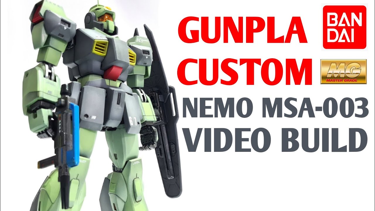 Bandai 1/100 Gundam MSA-003 Nemo - Video Build - GUNPLA CUSTOM Master ...