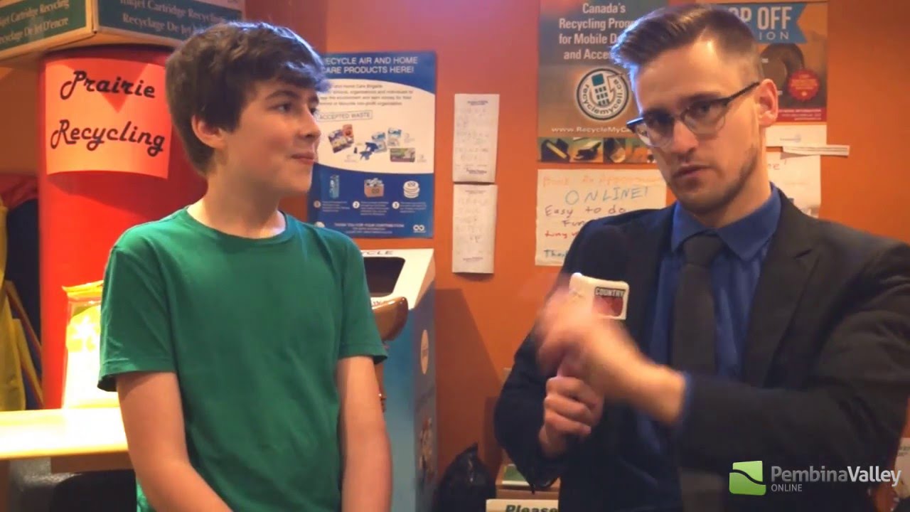 12 Year Old Seth Friesen's Business(Prairie Recycling) - YouTube