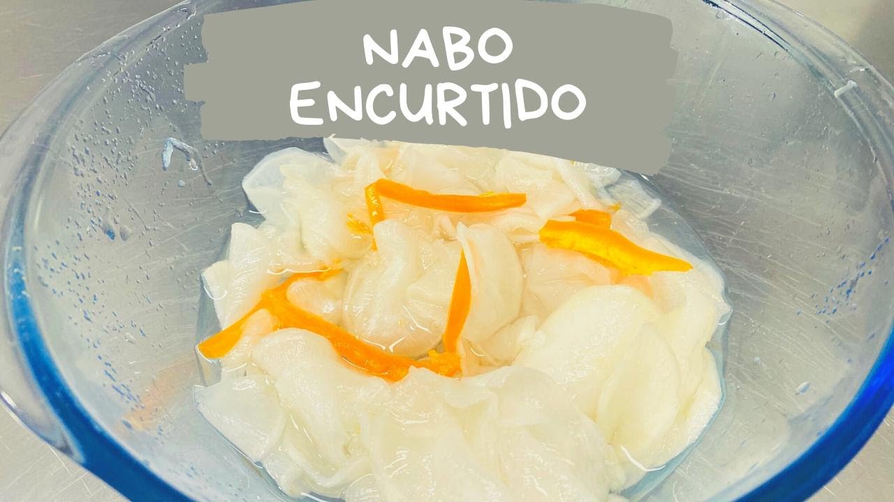 Nabo encurtido Facil y rapido - YouTube