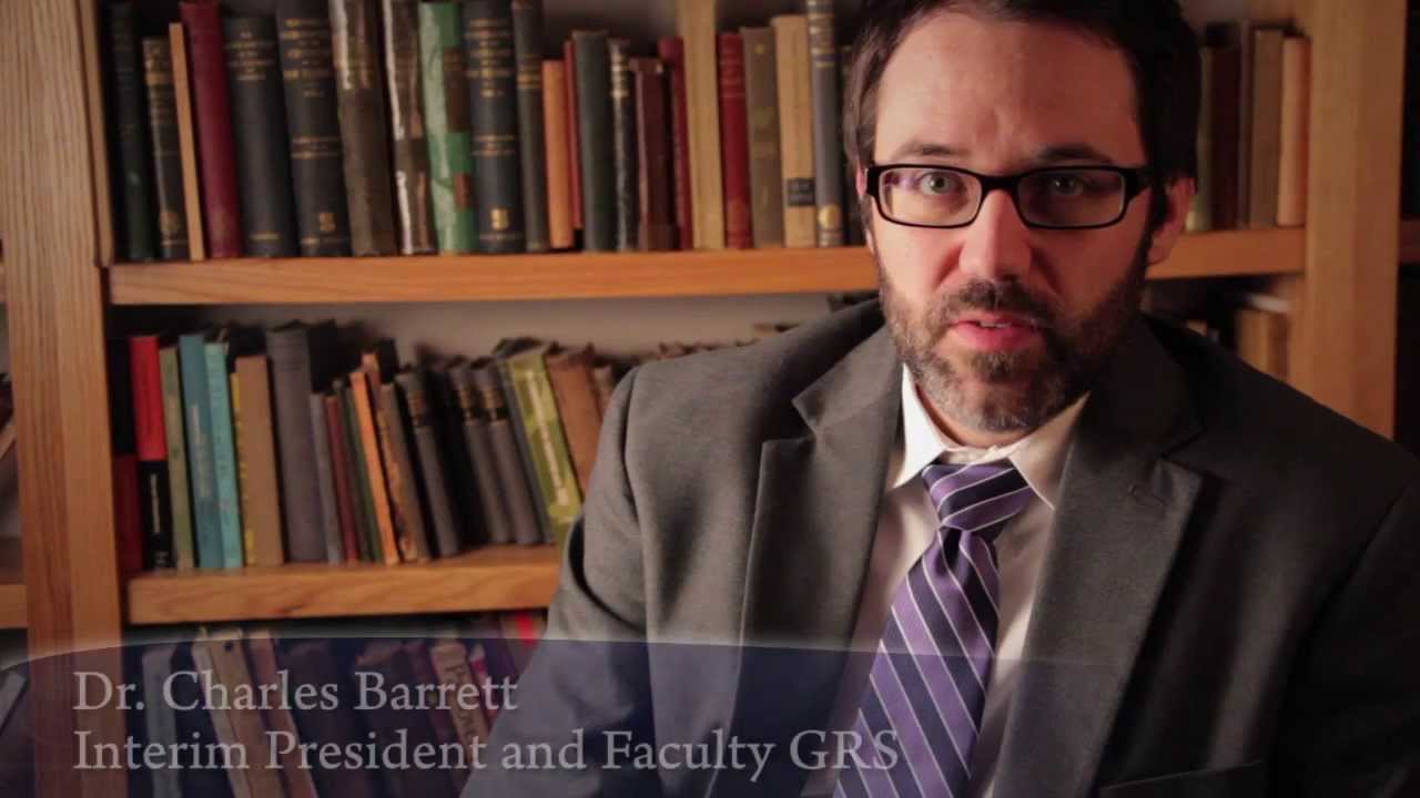 Geneva Reformed Seminary - Dr. Charles Barrett - YouTube
