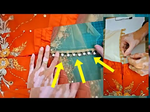 🧵 Marking & Attaching Rhinestone Shank Buttons on Illusion Neckline Gown × Sewing Tutorial - YouTube