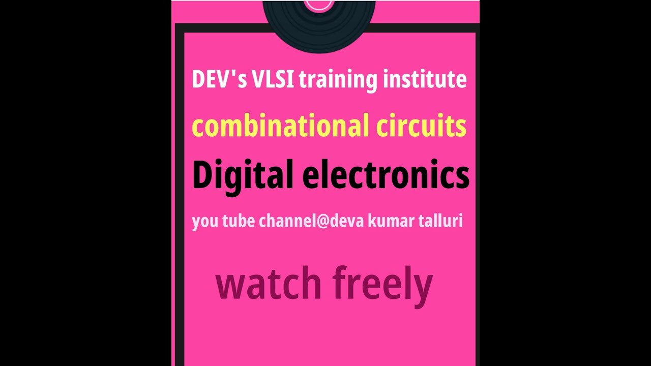 Combinational circuits syllabus@digital electronics @DEV - YouTube