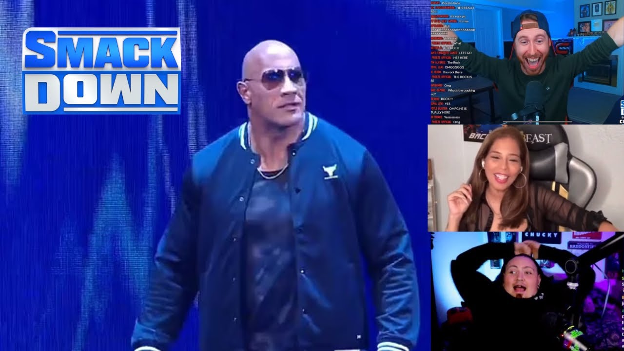 THE ROCK RETURNS TO WWE SMACKDOWN | BEST LIVE WWE FANS REACTION - YouTube