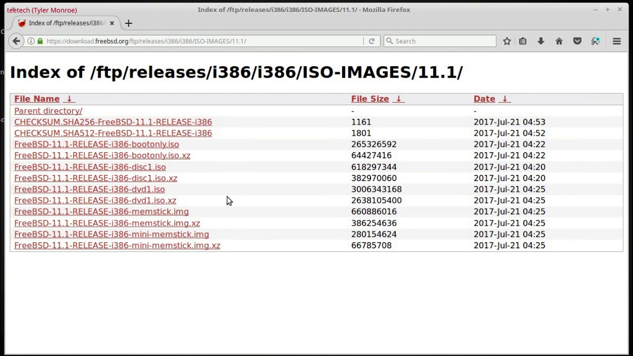 How To Download A Copy Of FreeBSD - YouTube