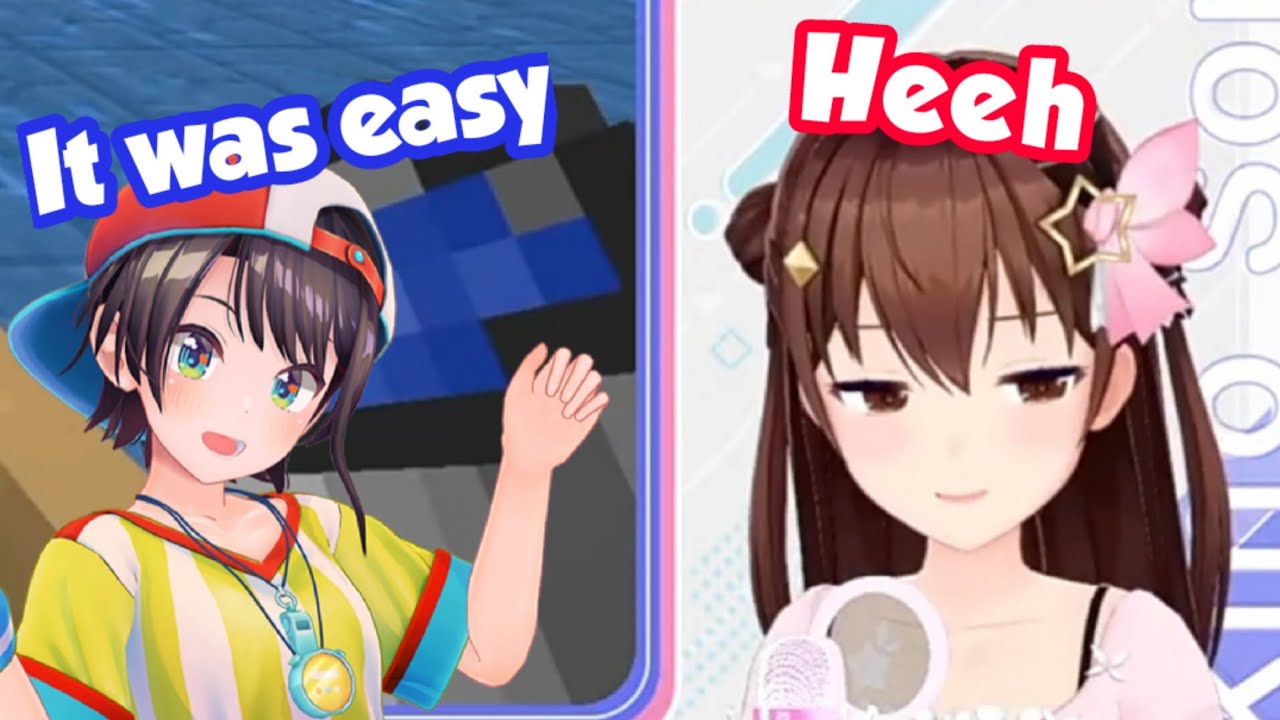 Sora chan and Subaru smiled smugly after finishing race fast - YouTube