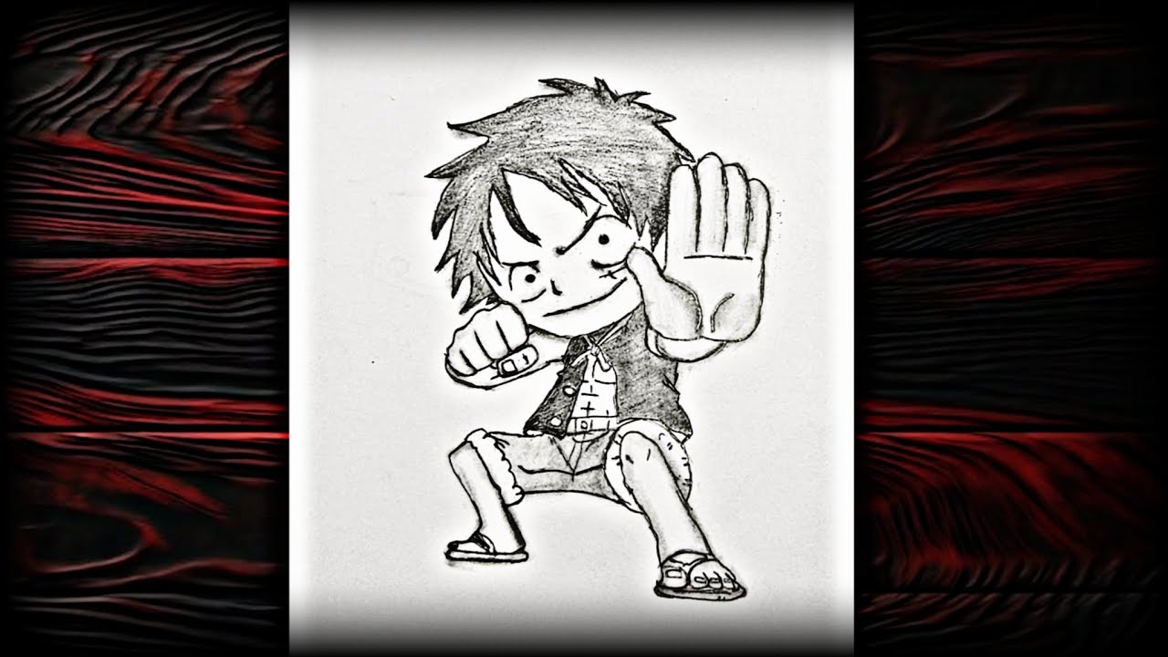 how to draw luffy | easy step-by-step | how to draw anime | drawing ...