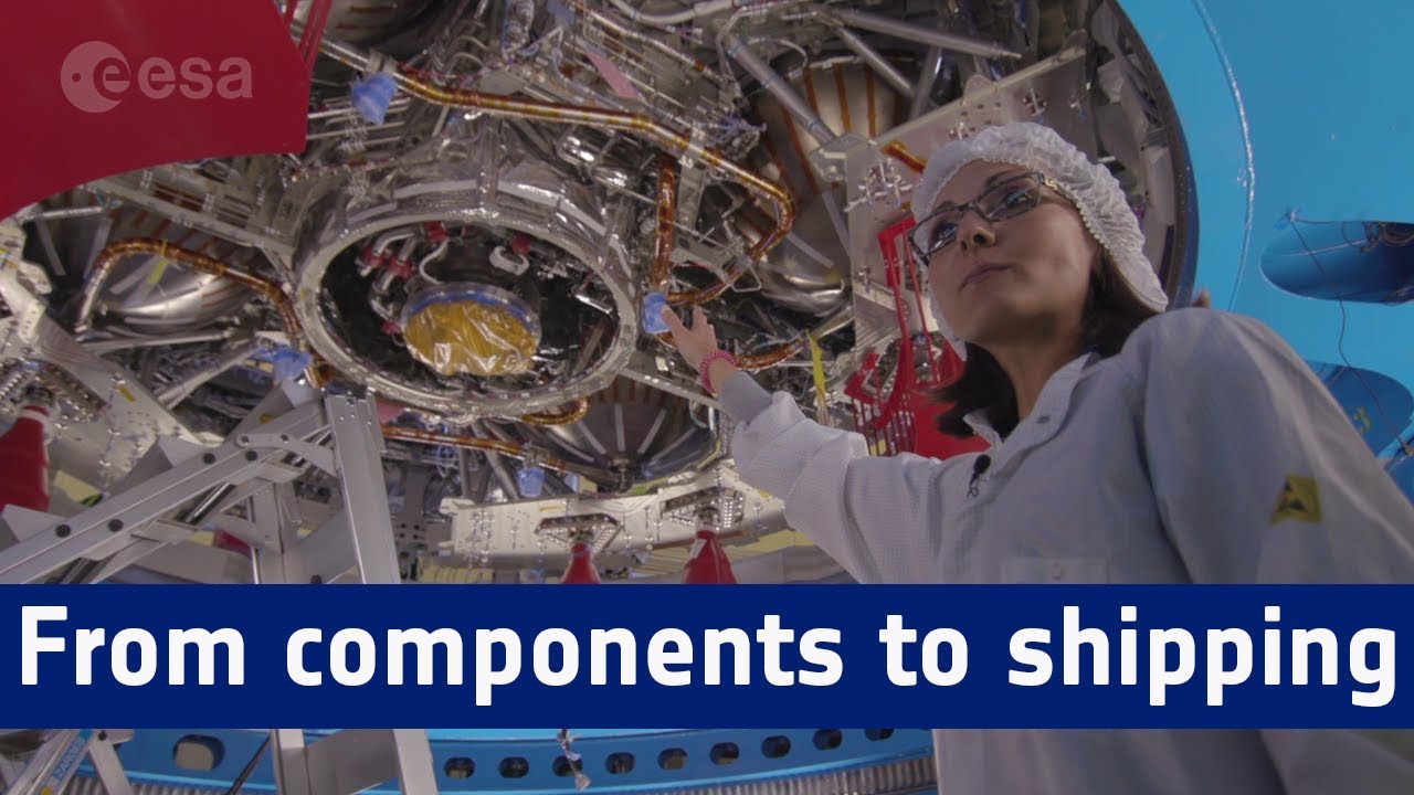 Orion service module – from components to shipping - YouTube